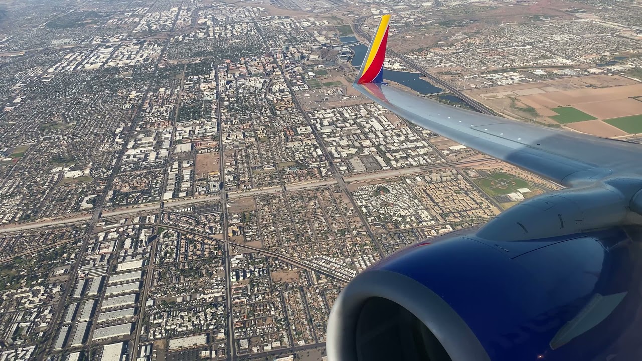Engine Buzz Takeoff on Cloudless Phoenix Morning | 737-700 | Southwest ...