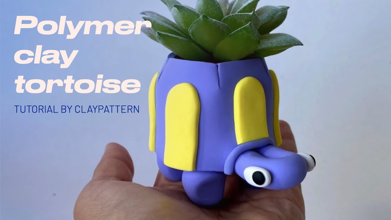Polymer clay tortoise tutorial - YouTube