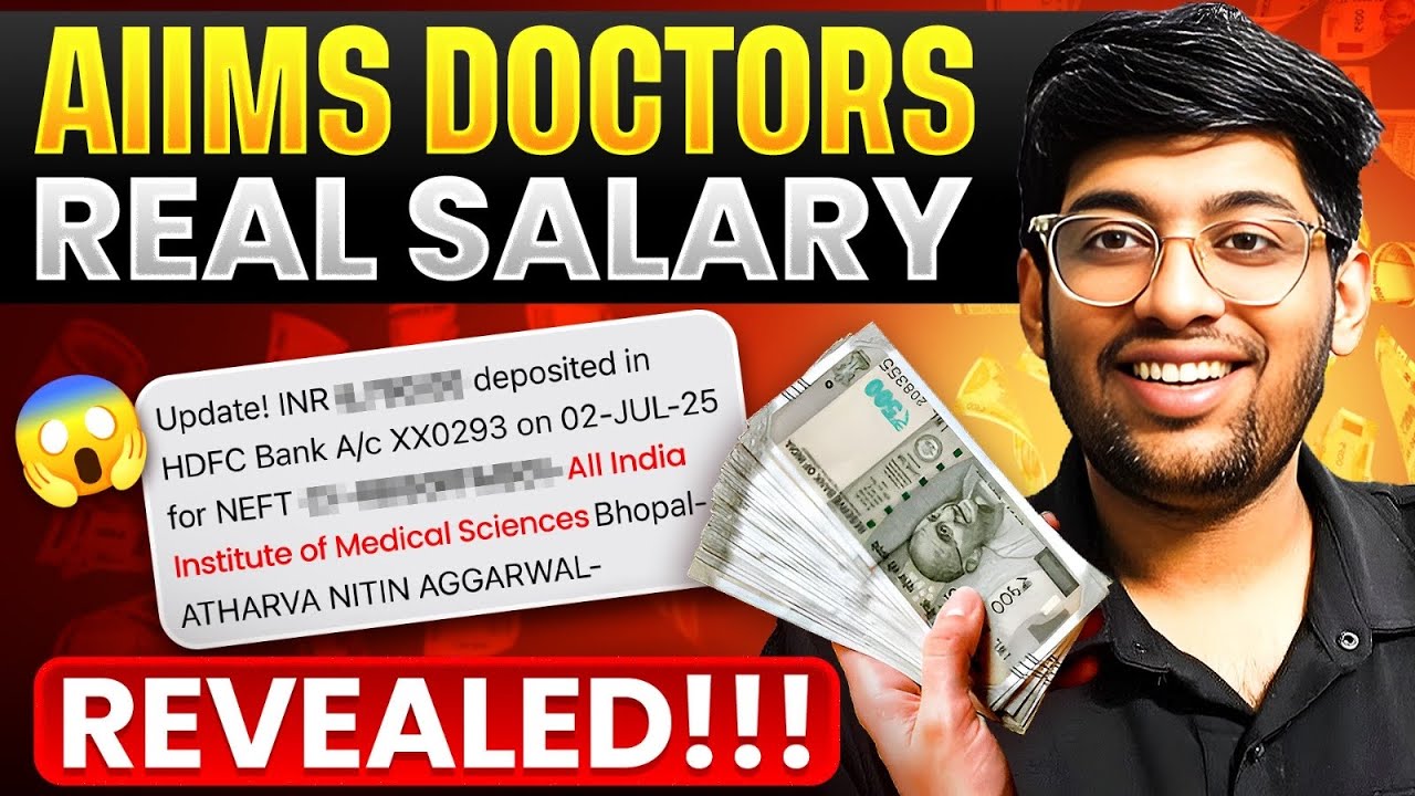 AIIMS DOCTORS SALARY REVEALED💰| 60lakhs/year? | Real truth - YouTube