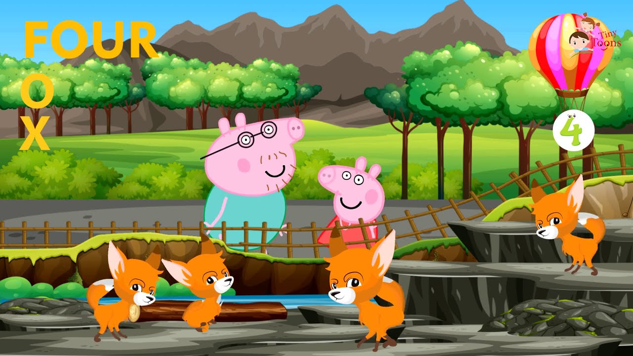 Ten Little Numbers Song - Kids Counting Trainer with Animals - YouTube