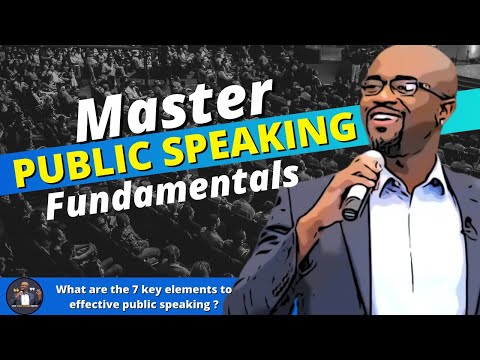Communication Fundamentals - 7 Elements of Public Speaking - YouTube