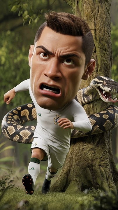 Ronaldo vs Giant Python: A Football Skill Saves the Day⚽ Ronaldo vs ...