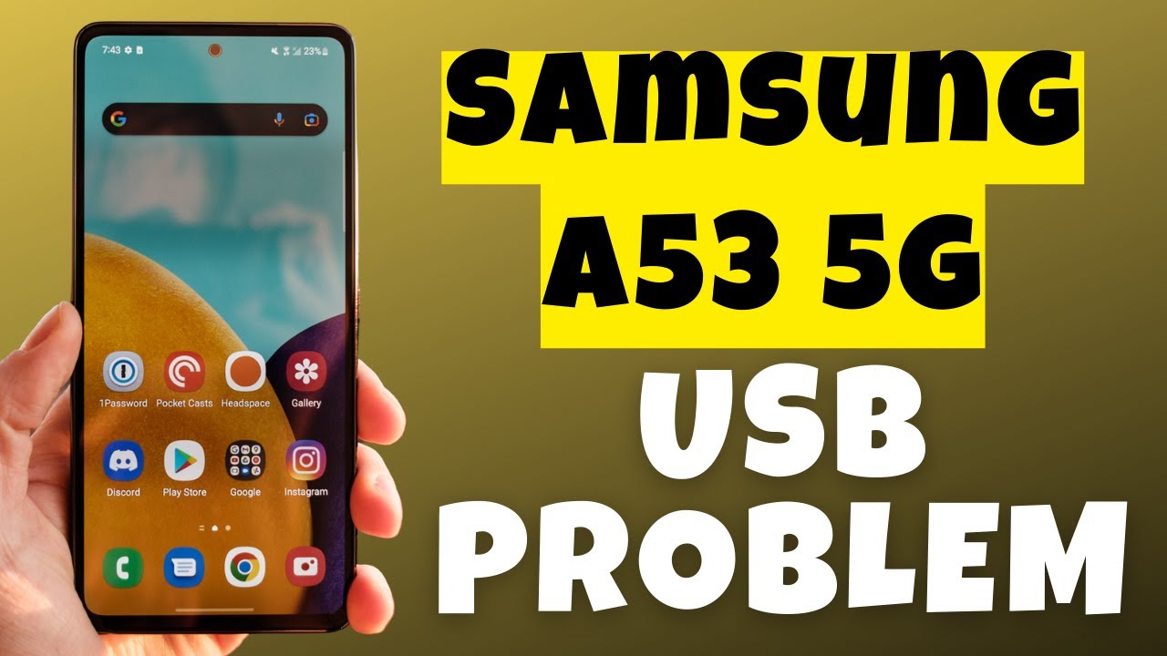 Samsung A53 5g USB Problem || USB Issue || USB Failed issue {New ...