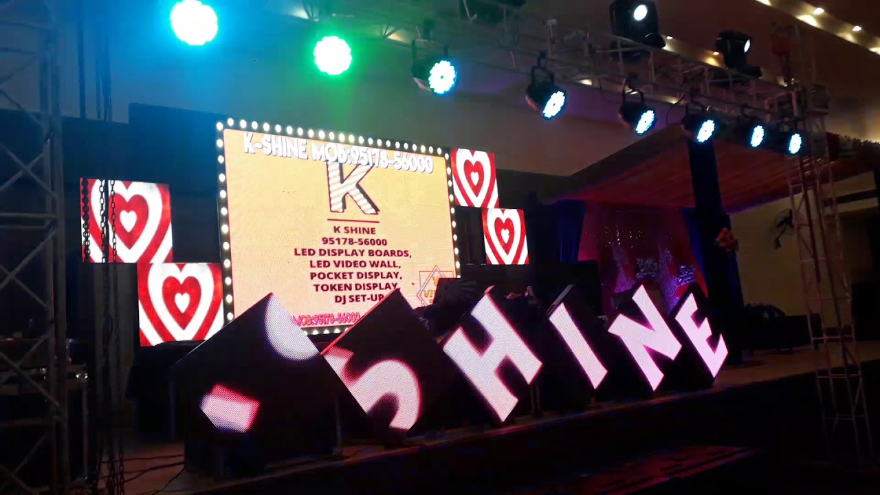 DJ SET-UP & LED VIDEO WALL SET-UP BY K SHINE BEST SET-UP - YouTube