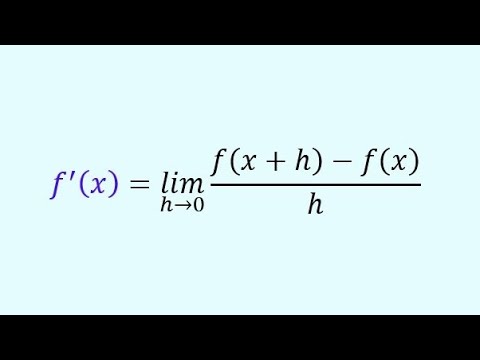 Demonstrațiile din spatele formulelor fundamentale a derivatelor - YouTube