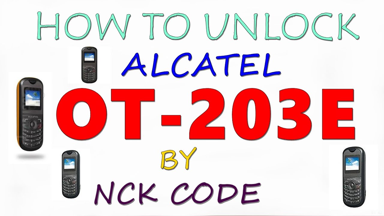 How to Unlock Alcatel OT-203E by Unlock Code - YouTube