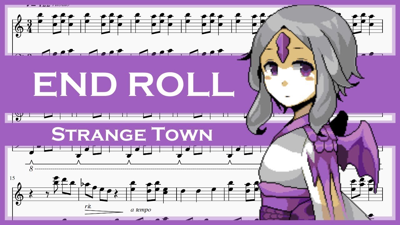 END ROLL - Strange Town [Piano Sheet Music] - YouTube