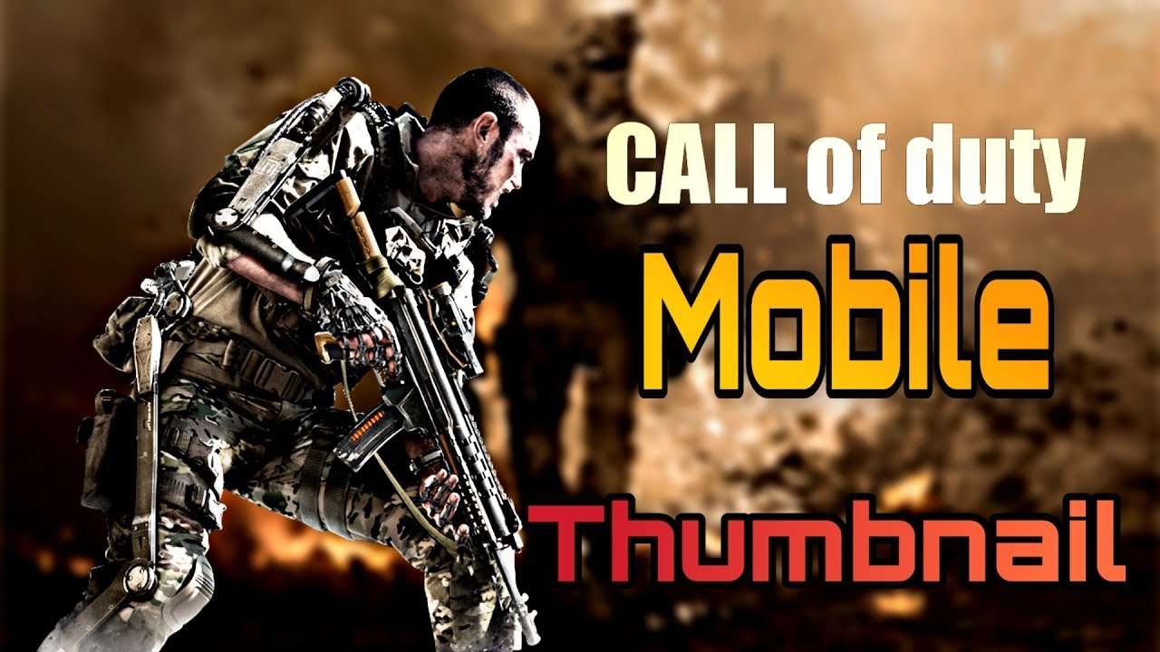 Make Thumbnail for call of duty gameplay & live stream - YouTube