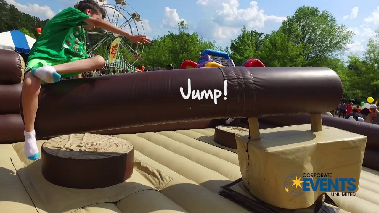 Log Slammer Inflatables - YouTube