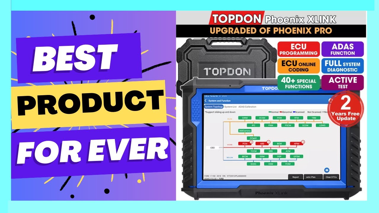 Best TOPDON Phoenix XLink Car OBD2 Diagnostic - YouTube