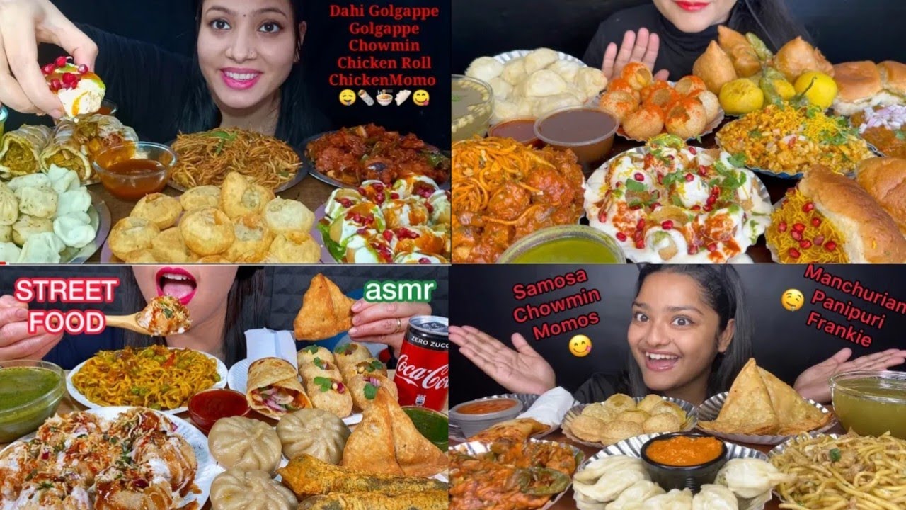 Asmr Eating Street Food mukbang #asmr #mukbang #streetstylenoodles # ...