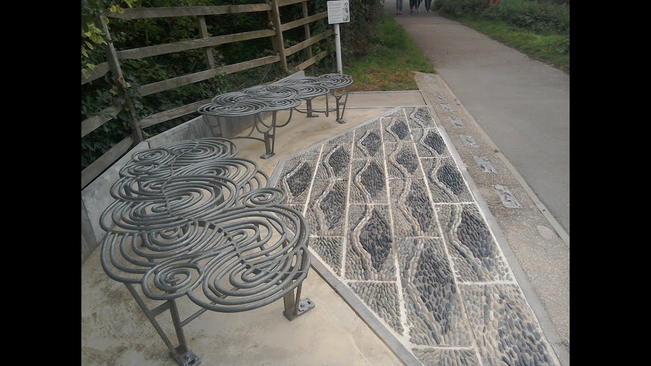 Pebble Mosaic at Riverwalk, Sleaford - installed 21 Aug 2017 - YouTube