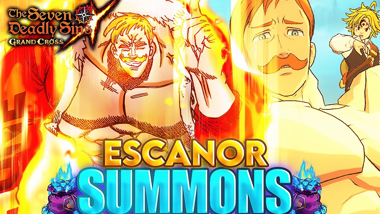 ESCANOR ANIMATION!!! DUAL SUMMONS FOR GOD ESCANOR!! | Seven Deadly Sins ...