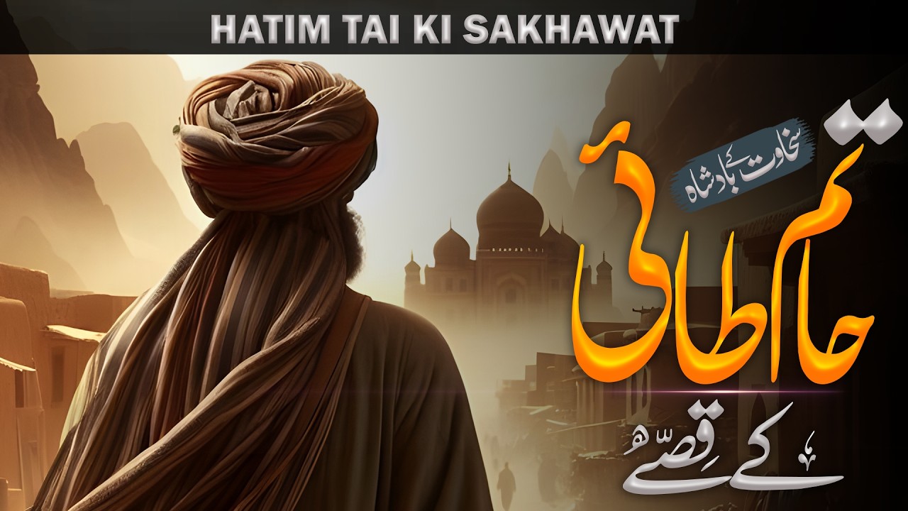 Hatim Tai's Story of Sakhawat | Hatim Tai True Story | Hafiz Idrees Voice - YouTube