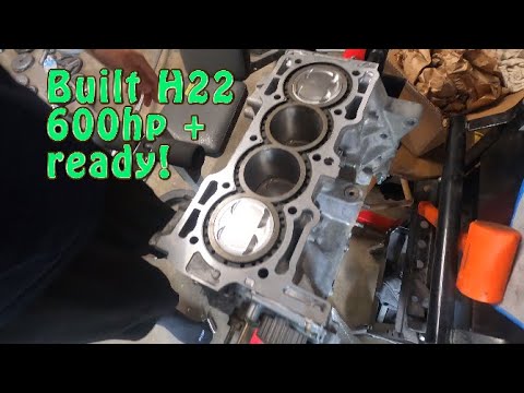 Built H22 Bottom End With Built H23V Head 600hp + Ready! - YouTube
