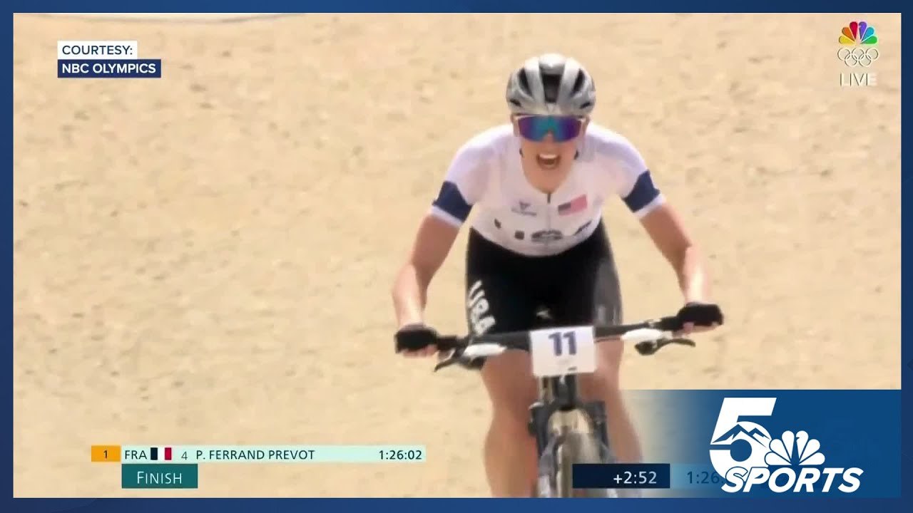 Haley Batten wins silver in mountain biking at the Paris 2024 Olympic ...