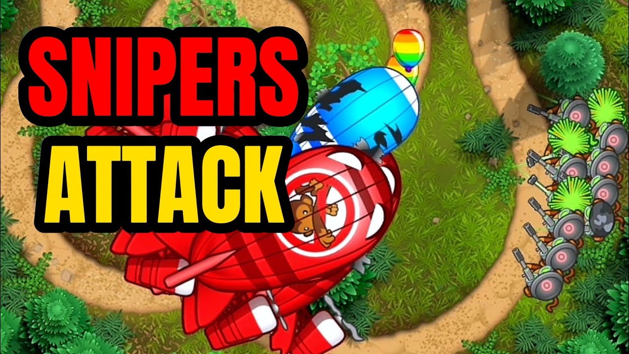 Using SNIPERS ATTACK ONLY in Bloons Monkey City... 🐵 - YouTube