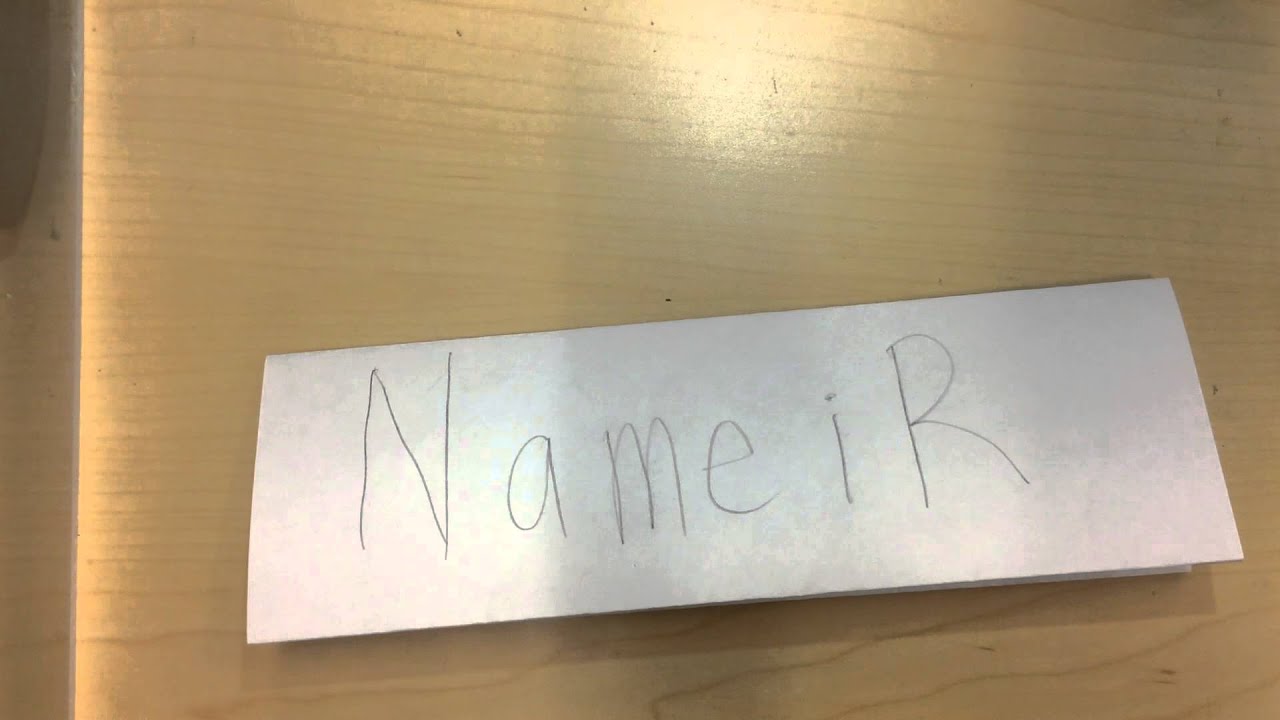 Name Plate + bubble Letters - YouTube