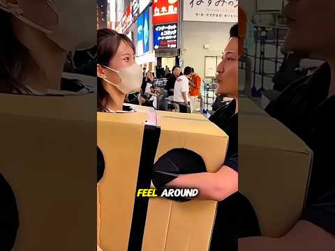 This Crazy Japanese Girl's Street Box Game Challenge! | Japanese box girl #onlyinjapan #games
