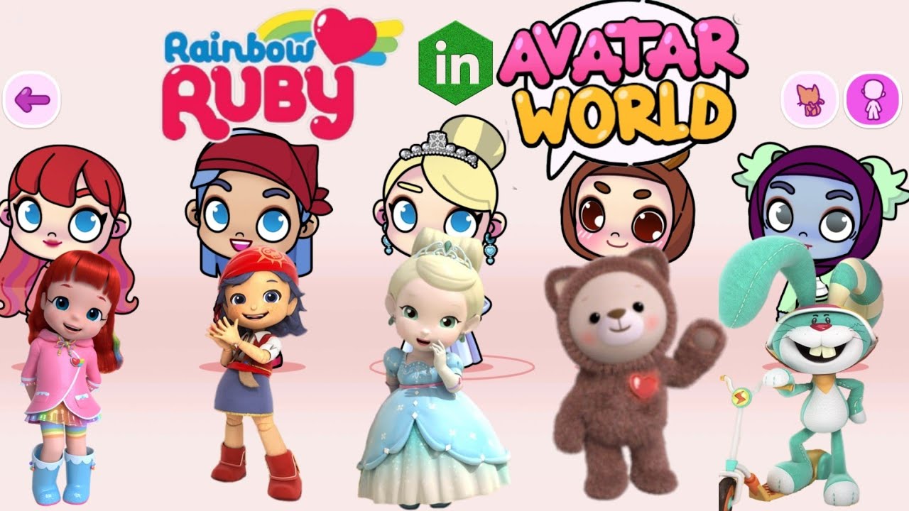 How To Make Rainbow Ruby Characters 💜🩷💙in Avatar World #avatarworld # ...