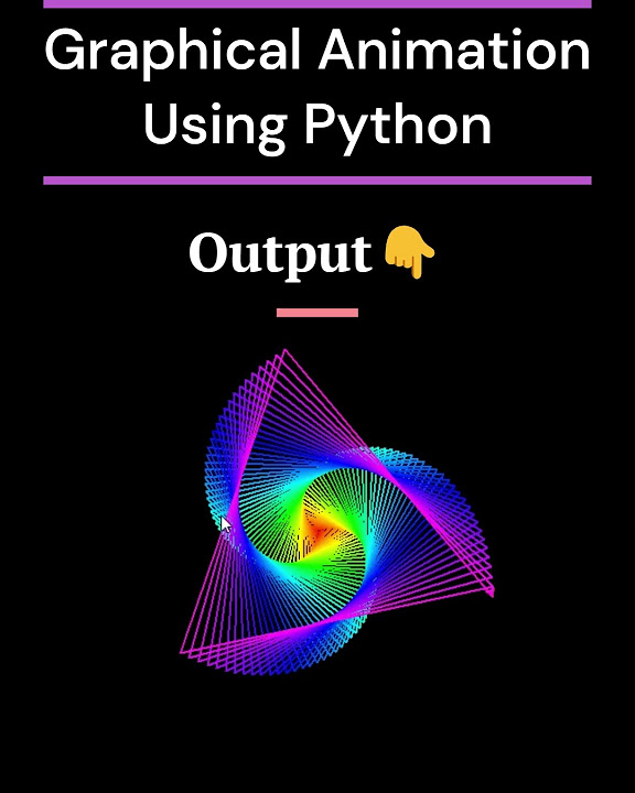 Graphical Animation Using Python Python Education Pythontutorial Youtubeshorts Youtube
