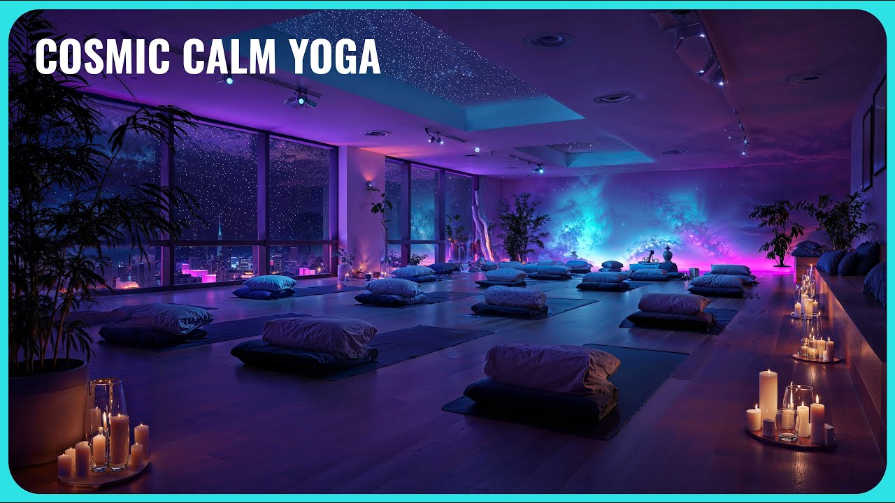Cosmic Calm Yoga | 3h Ambient Synthwave • Meditate & Stretch - YouTube