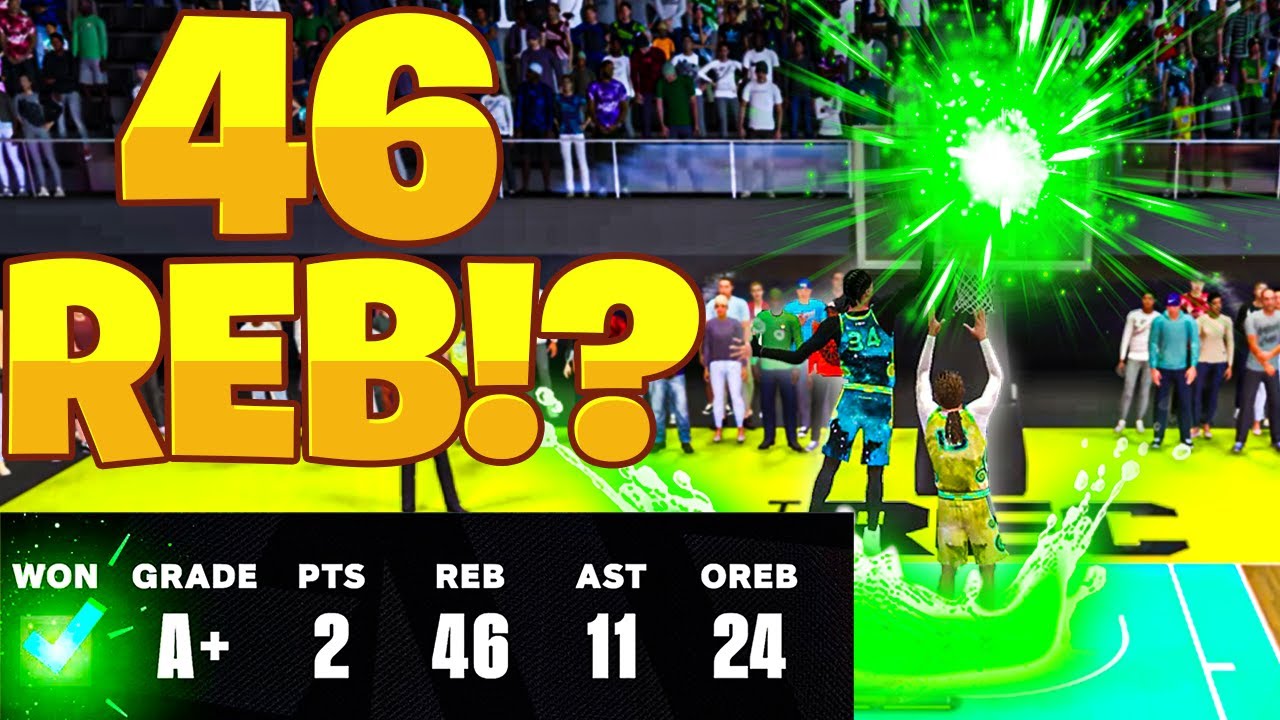 46 Rebound Game with 7'0 Monster Center Build! - YouTube