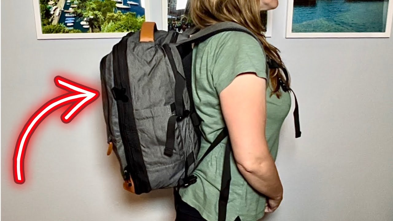 Simplify Travel with the Bagsmart Backpack: Suitcase Features in a Compact Design - YouTube