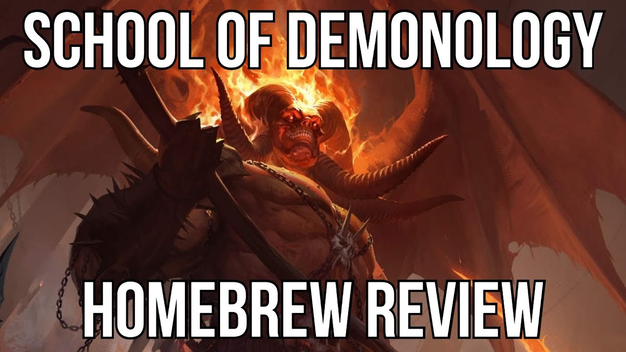School of Demonology - Wizard Subclass Homebrew Review - YouTube