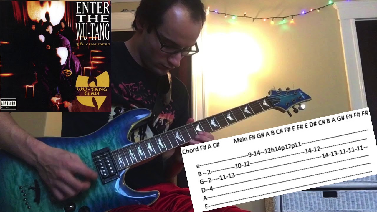Wu-Tang Clan (1993) “C.R.E.A.M.” Guitar Riff + Tab - Lesson - YouTube