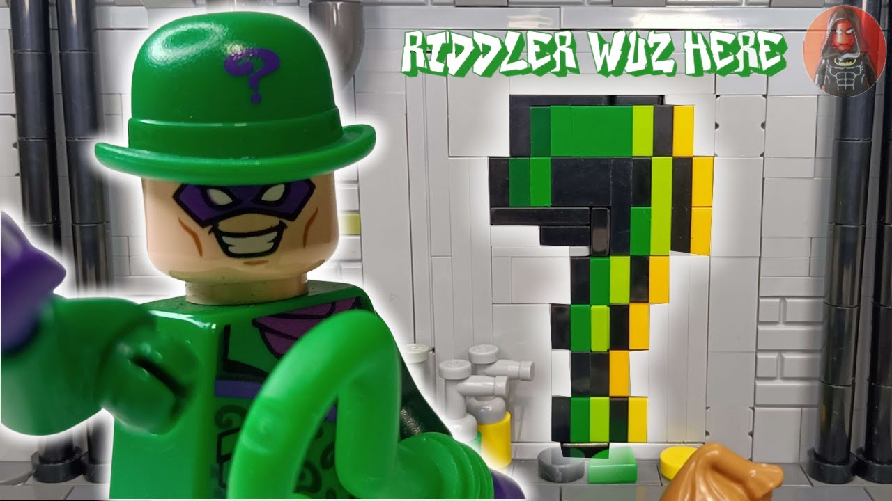 Lego Riddler Question Mark Graffiti Tutorial - YouTube