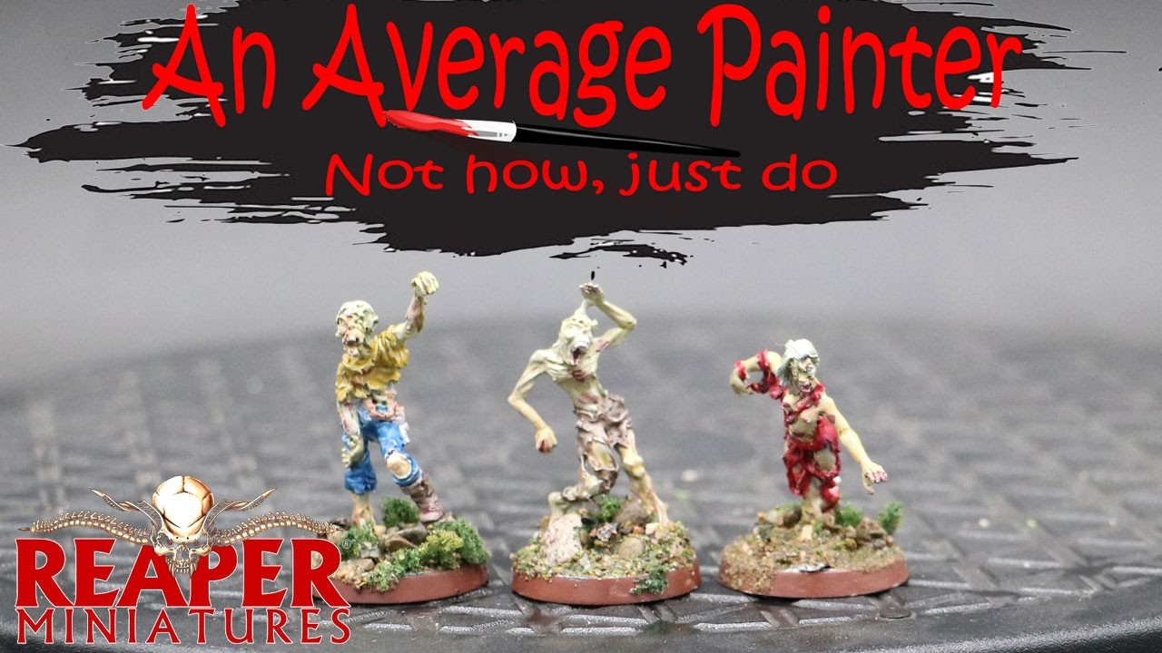 TIMELAPSE - Painting Zombies (03471) from Reaper Miniatures - YouTube
