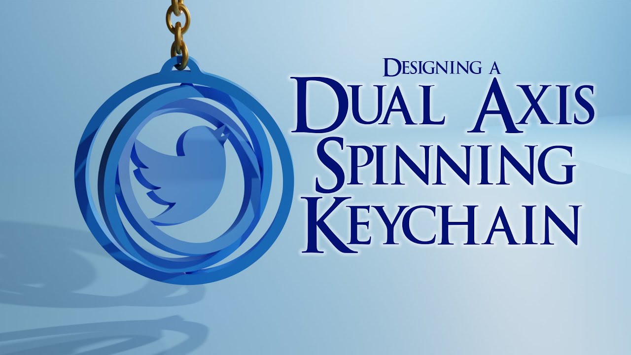 Designing a Dual Axis Spinning keychain | CAD Modelling | Print in ...