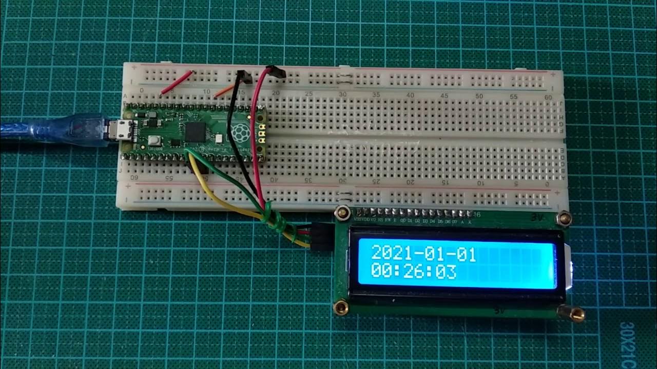 Raspberry Pi Pico I2C LCM demo | MicroPython - YouTube