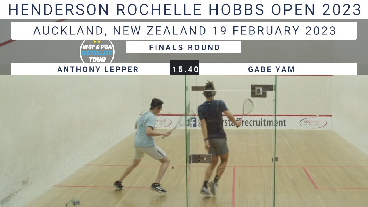 PSA SATELLITE MENS FINAL | ANTHONY LEPPER v GABE YAM | ROCHELLE HOBBS ...