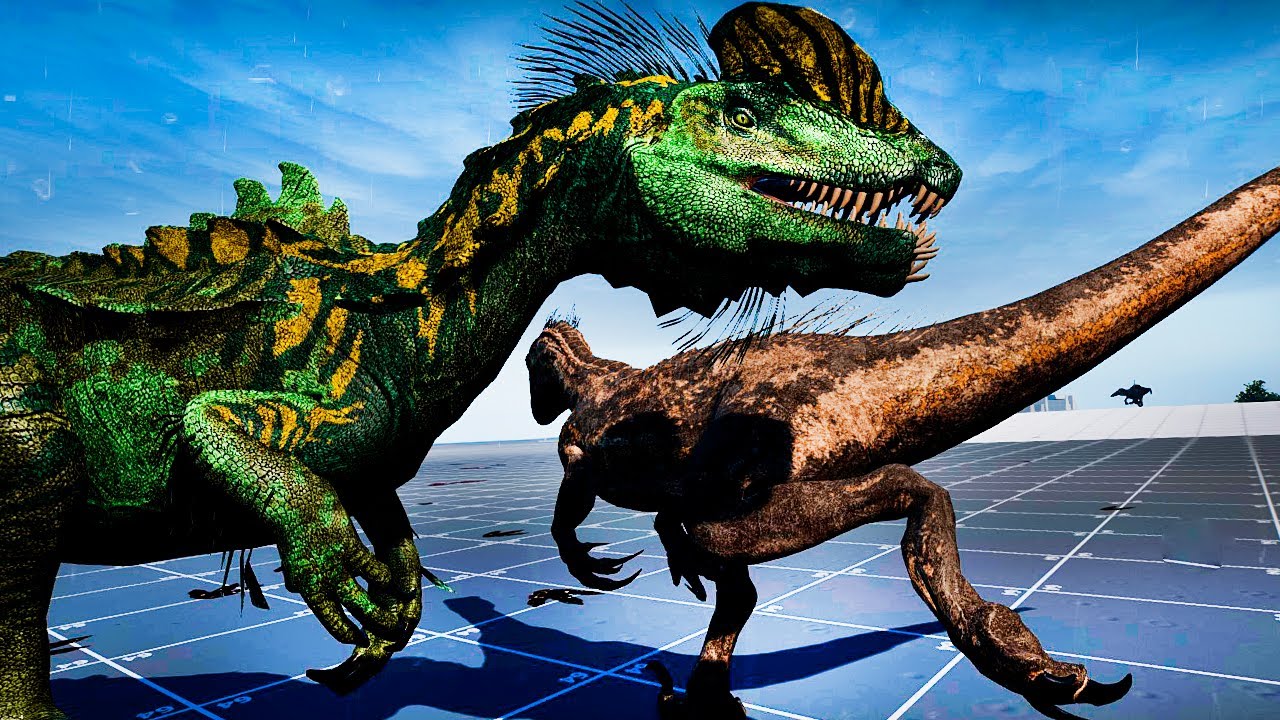 Hypo Dilo vs Indoraptor! Indominus Rex, Galimimus Trolador e as Lutas ...