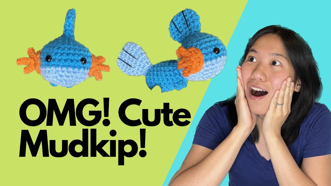 How to Crochet the Cutest Mudkip! - YouTube