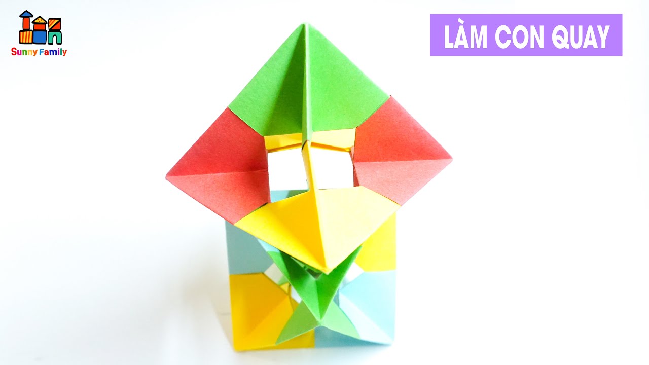 Cách Làm Con Quay Bằng Giấy Đơn Giản - Làm Đồ Chơi Bằng Giấy - Make an ...