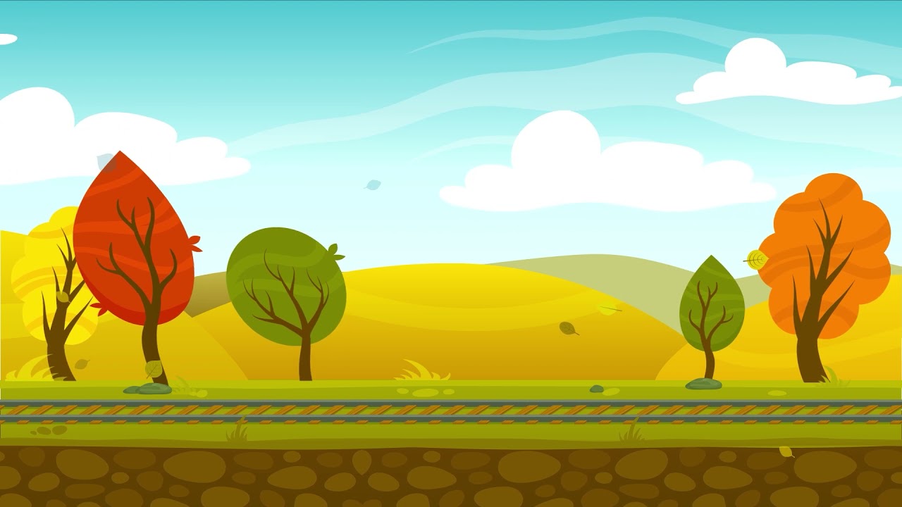 HD Autumn Background Animation l Cartoon Background l Landscape ...