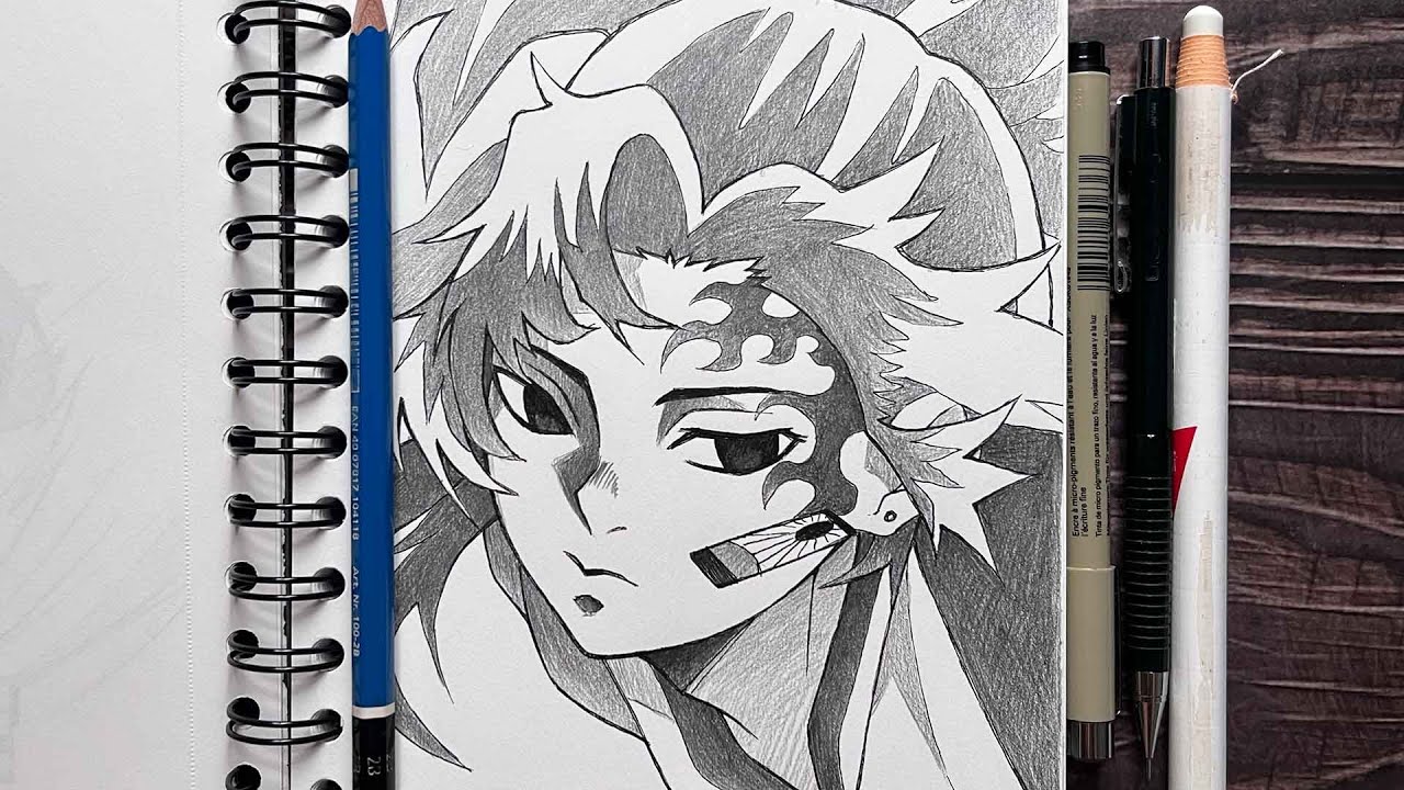 Drawing Yoriichi Tsugikuni - [Demon Slayer] - YouTube