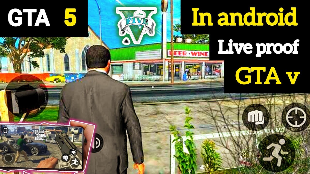 How to play GTA V in android mobile || how to download GTA V in mobile ...