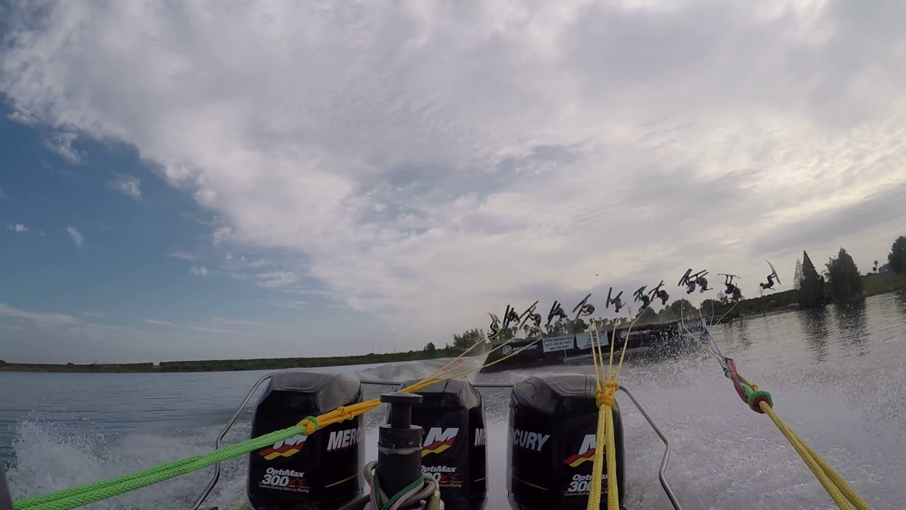 Jump - Most 2 Ski Front Limits Unlimited Ramp - Pylon Go Pro - YouTube