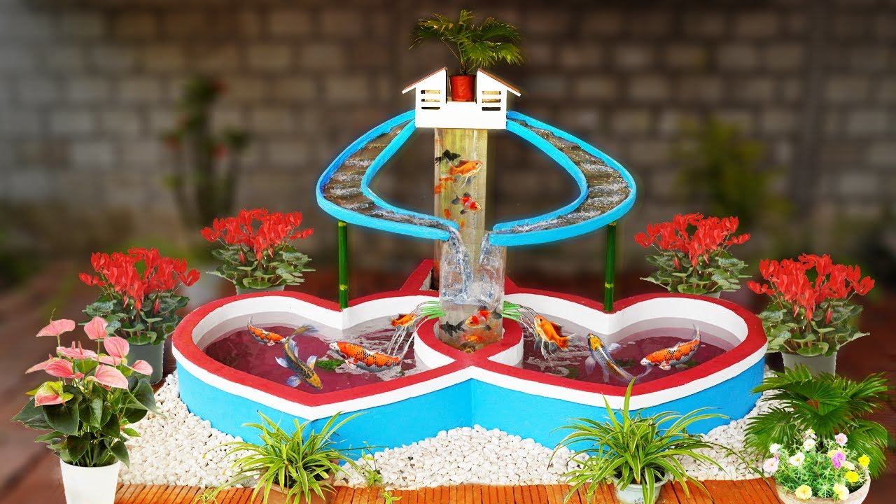 Waterfall Aquarium - With Two Interlocking Hearts - Building An Unique ...