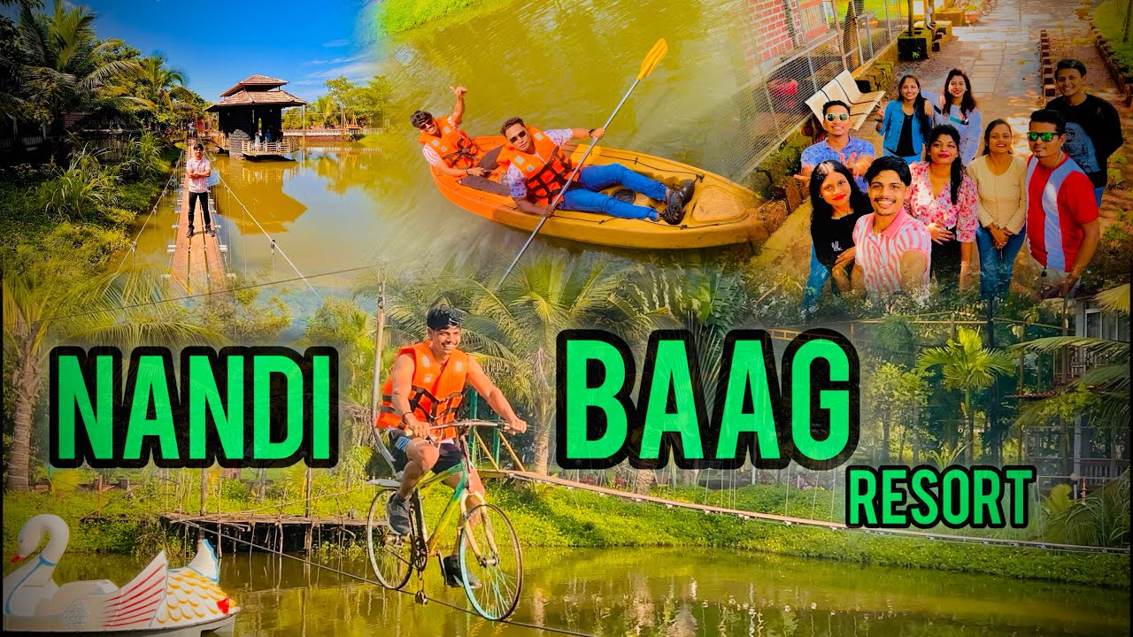 NANDI BAAG RESORT KARJAT | BOATING 🛶| THRILLING ROPE CYCLING 🚲| INDOOR ...