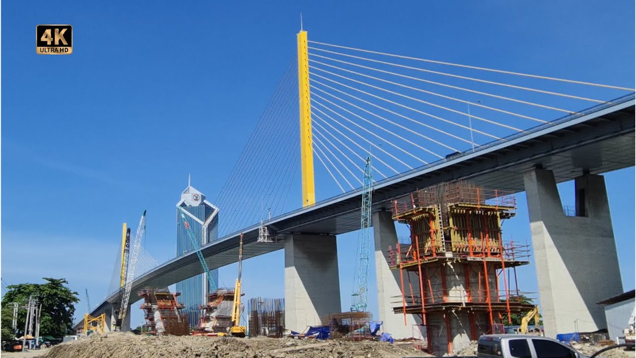 Bangkok Rama 9 Bridge Building Update - YouTube