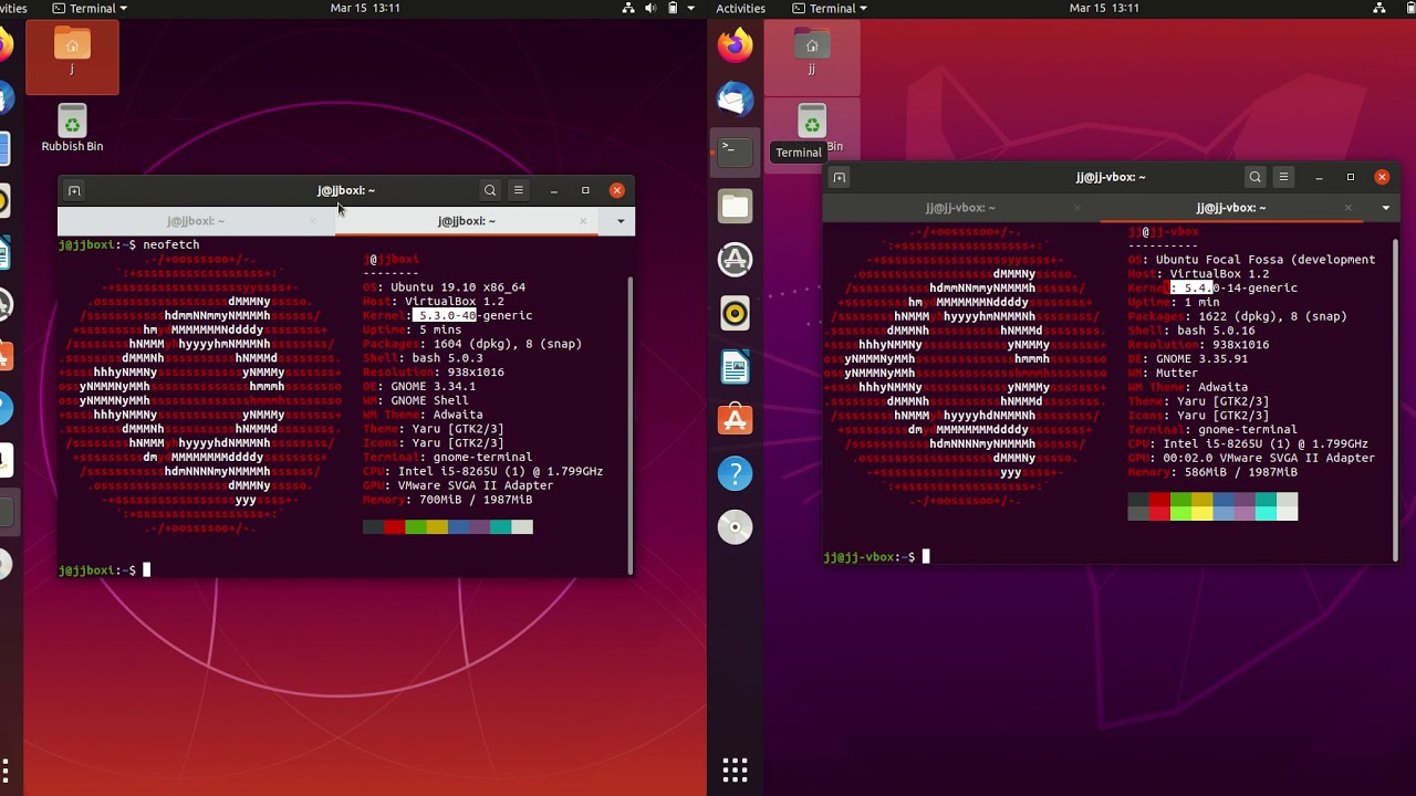 Ubuntu 19.10 vs 20.04 - YouTube
