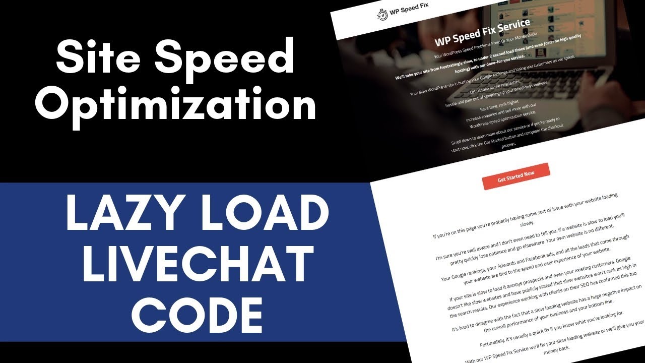 Site Speed Optimization - Lazy Loading Live Chat Code Using Tag Manager - YouTube