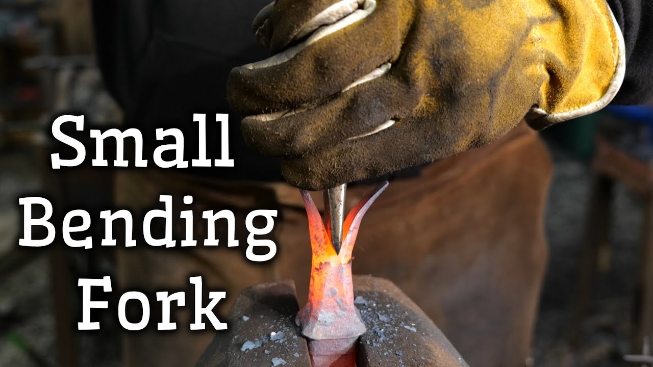 Forging a Small Bending Fork - YouTube
