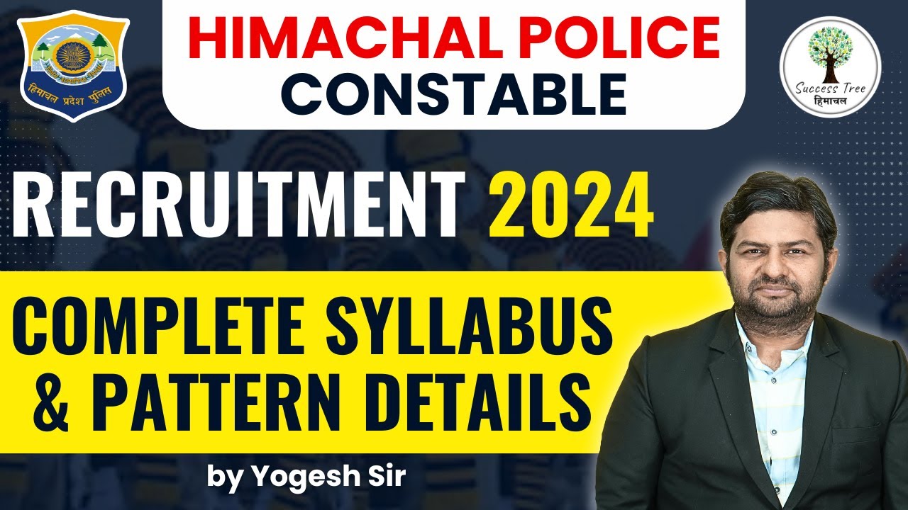 HP Police Constable Recruitment 2024 | Complete Syllabus & Pattern ...