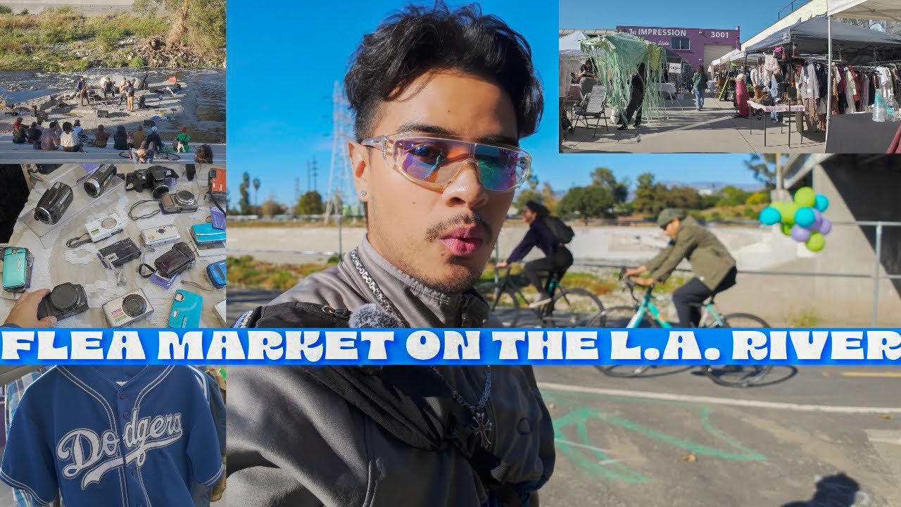 Flea Market by the LA River (Frogtown Flea) - YouTube